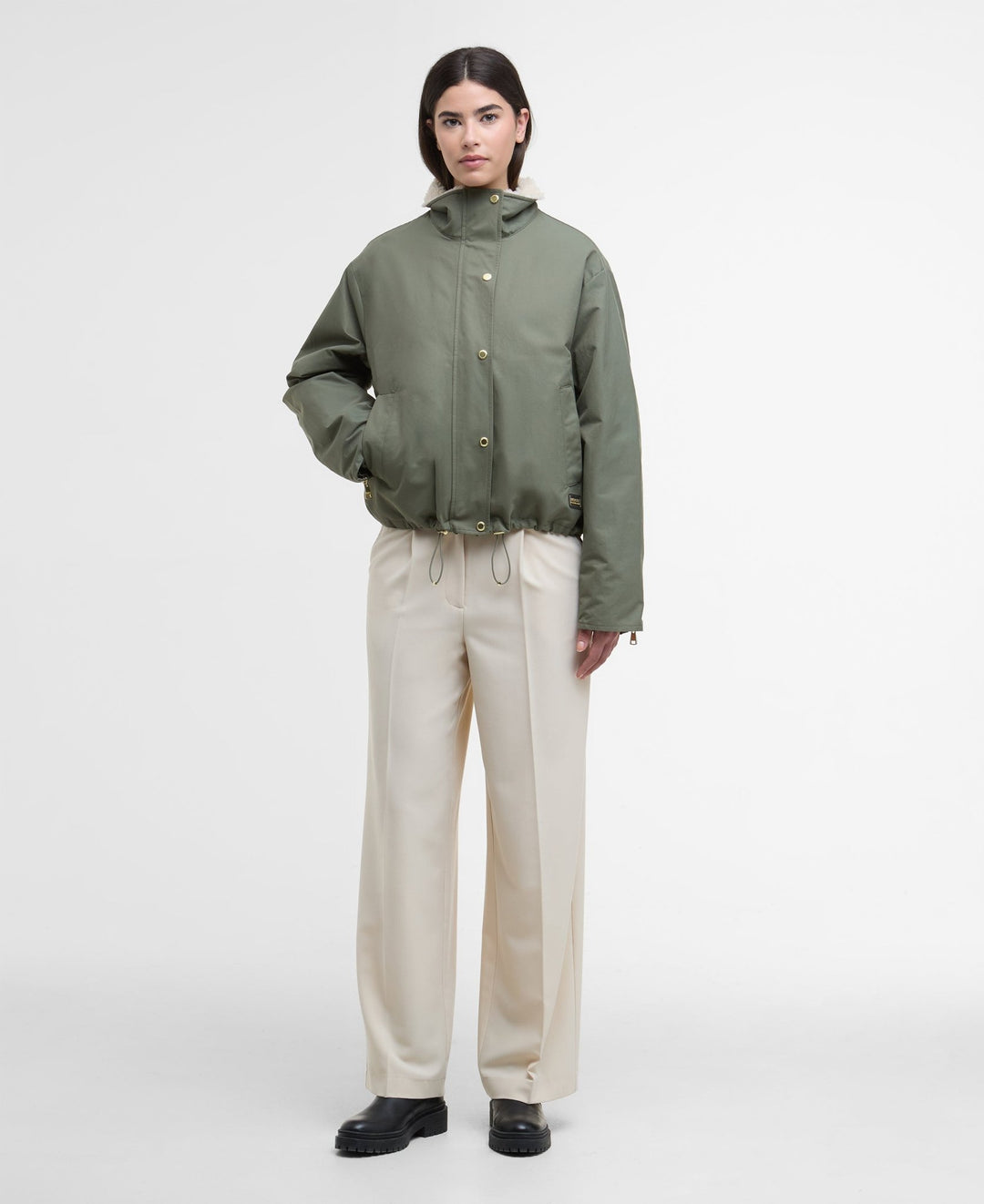 Barbour International Luanda 3 In 1 Showerproof Jacket Khaki – Blue ...